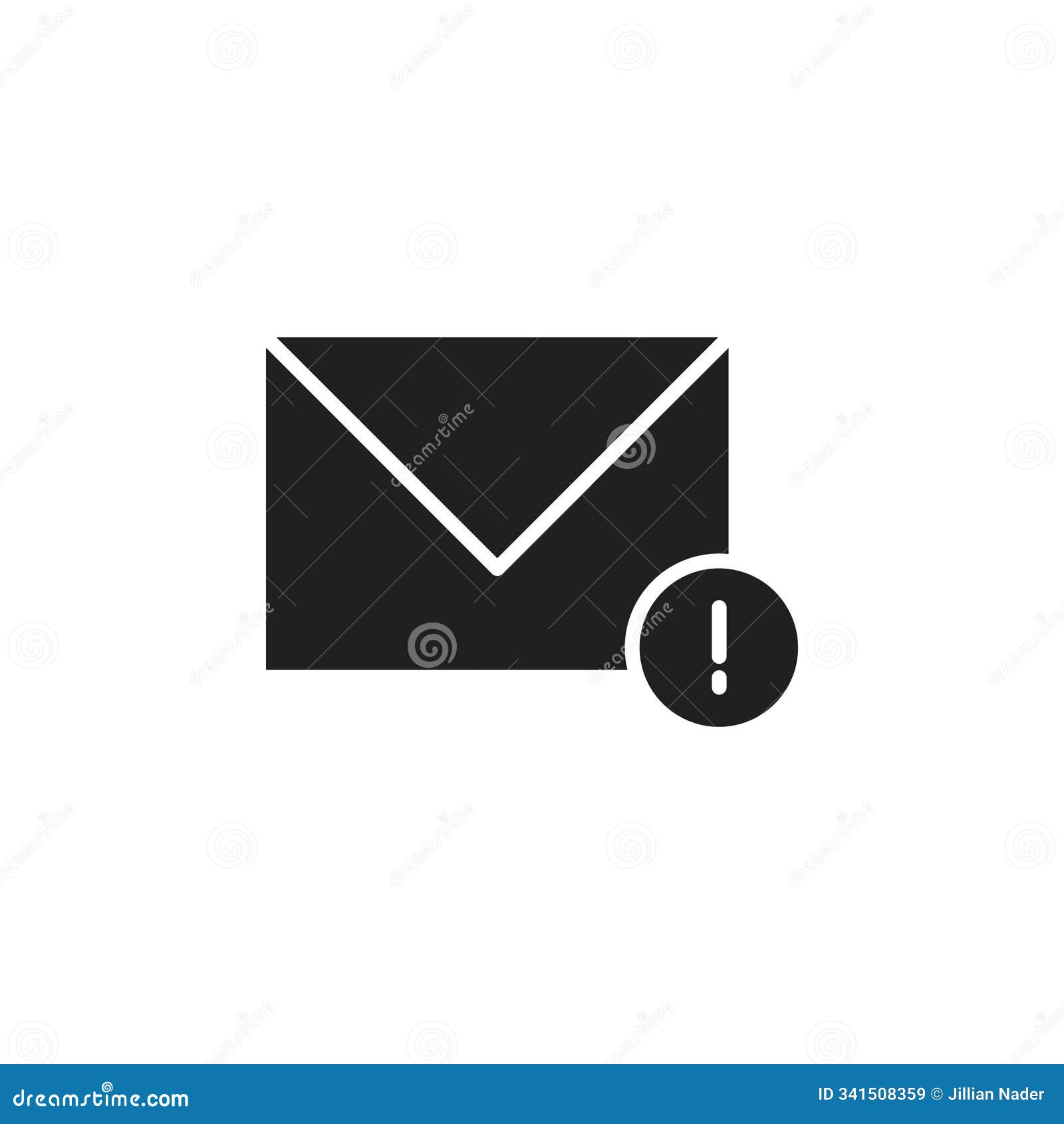 Important Mail Icon Flat Line Illustration Stock Illustration ...