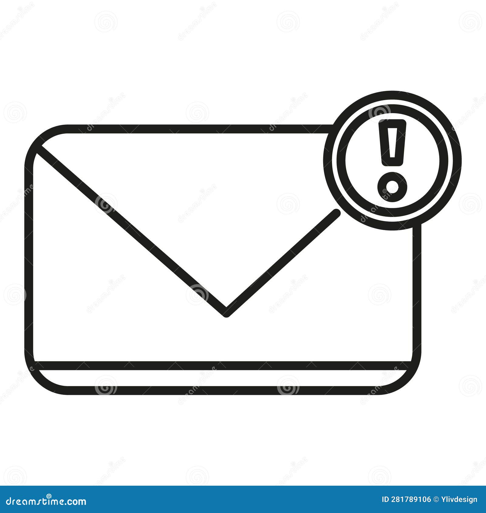 Important Mail Icon Vector | CartoonDealer.com #108081124