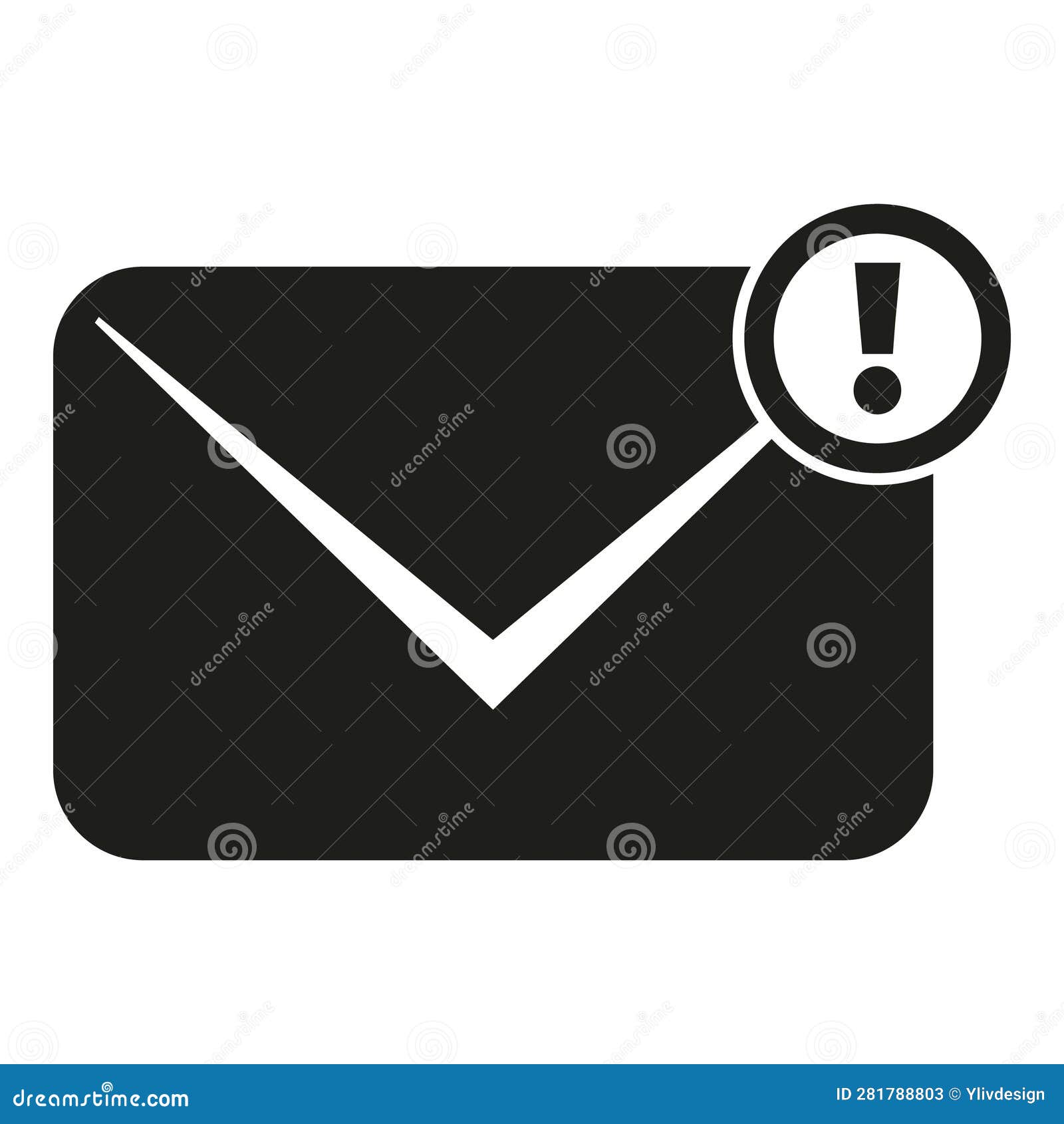 Important Mail Icon Vector | CartoonDealer.com #108081124