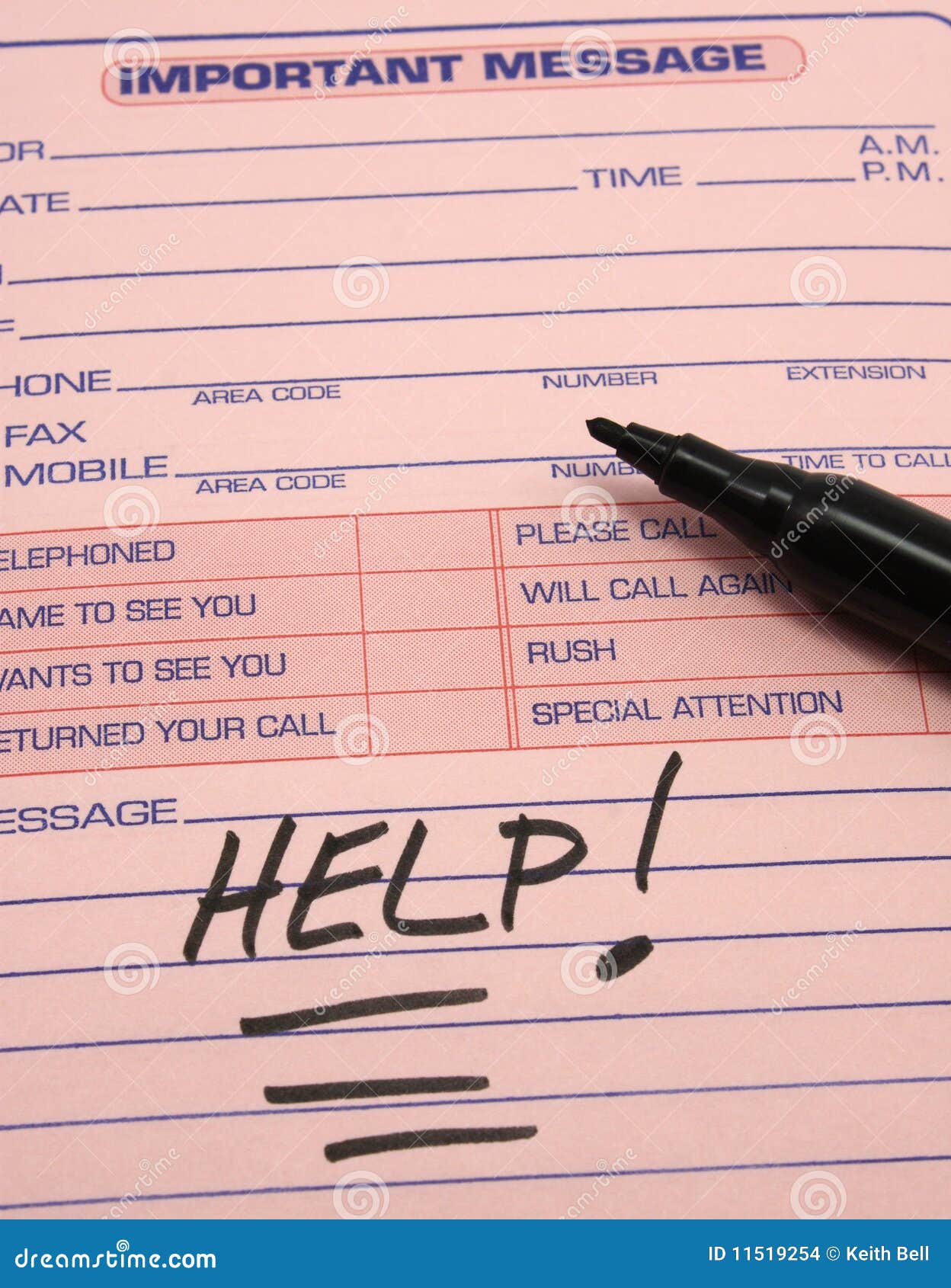 Important Message: HELP! stock photo. Image of paper - 11519254