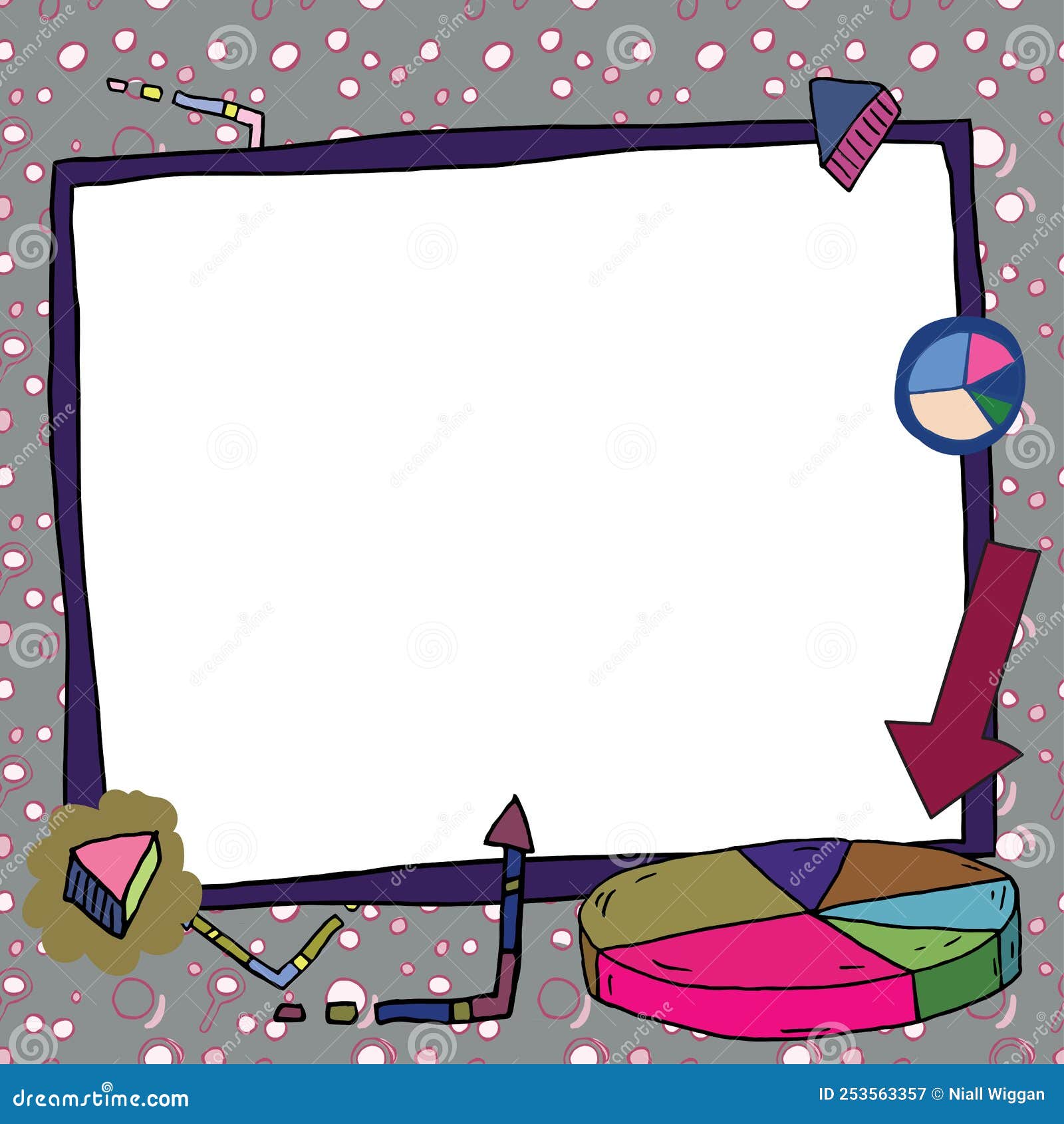 Important Message Presented on Presentation Board with Charts and ...