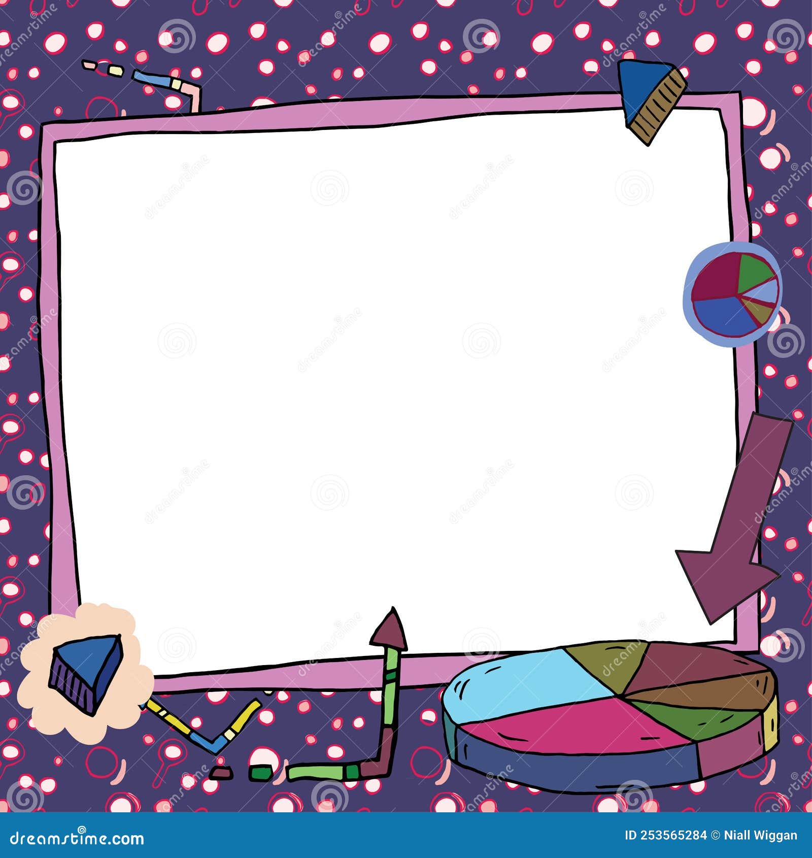 Important Message Presented on Presentation Board with Charts and ...