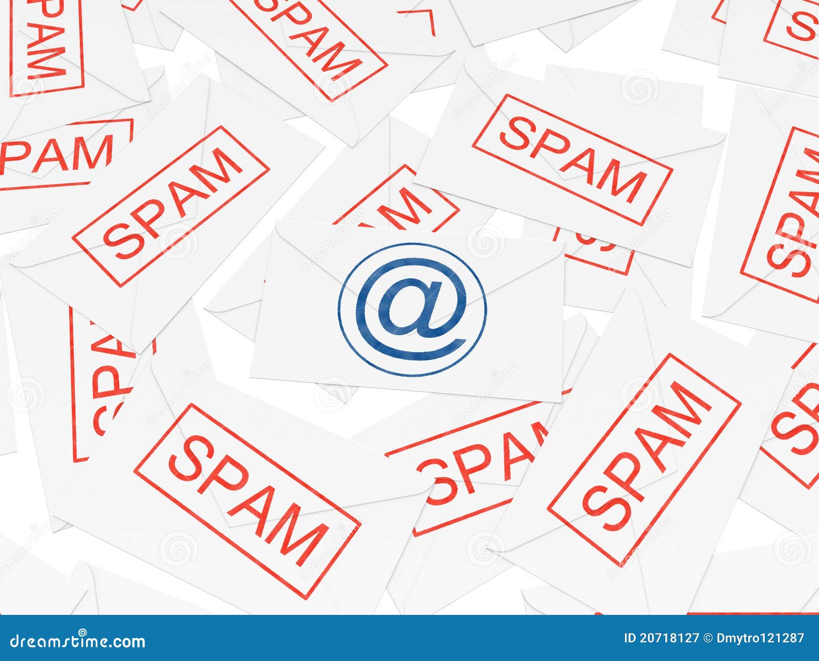 Important Message among Spam Letters Stock Illustration - Illustration ...