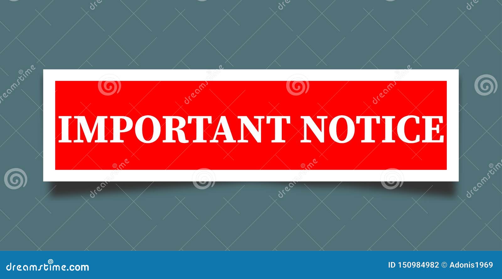 Important Notice Sign