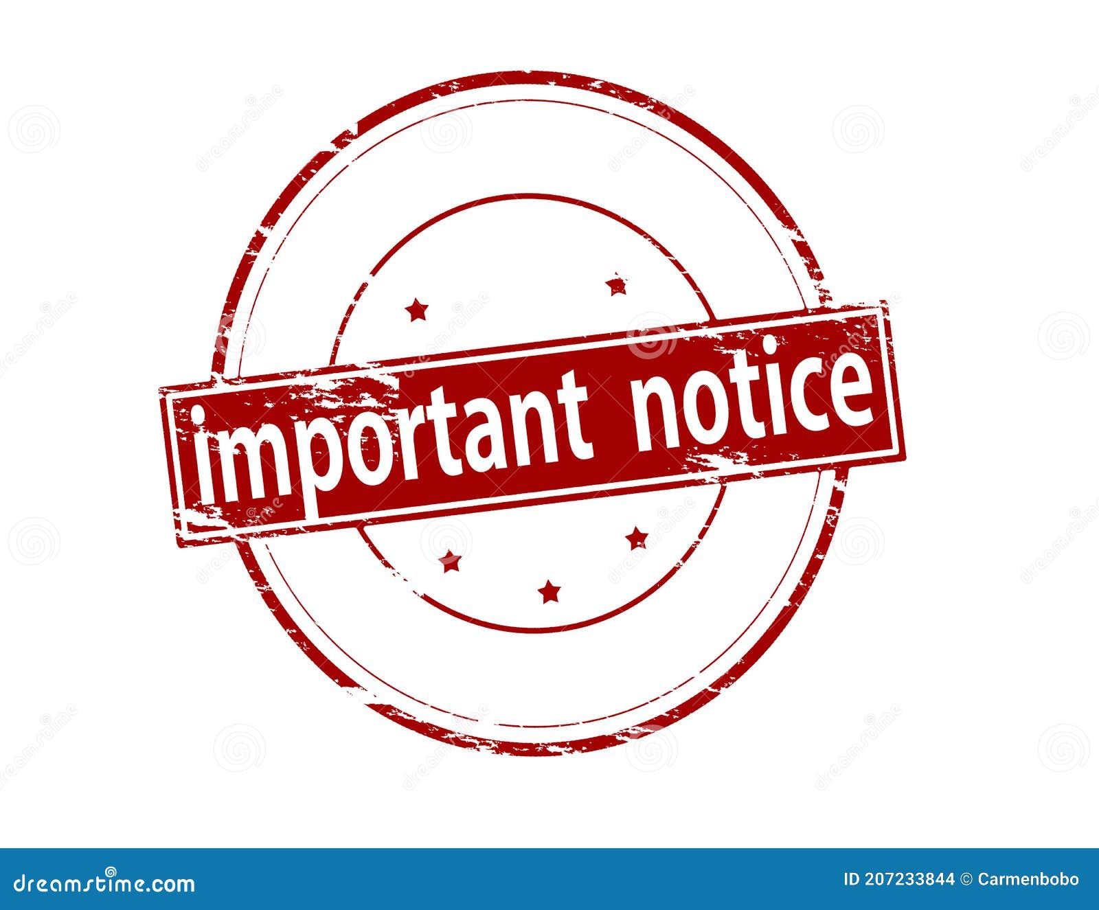 Stamp with Text Important Notice Stock Vector - Illustration of watch ...