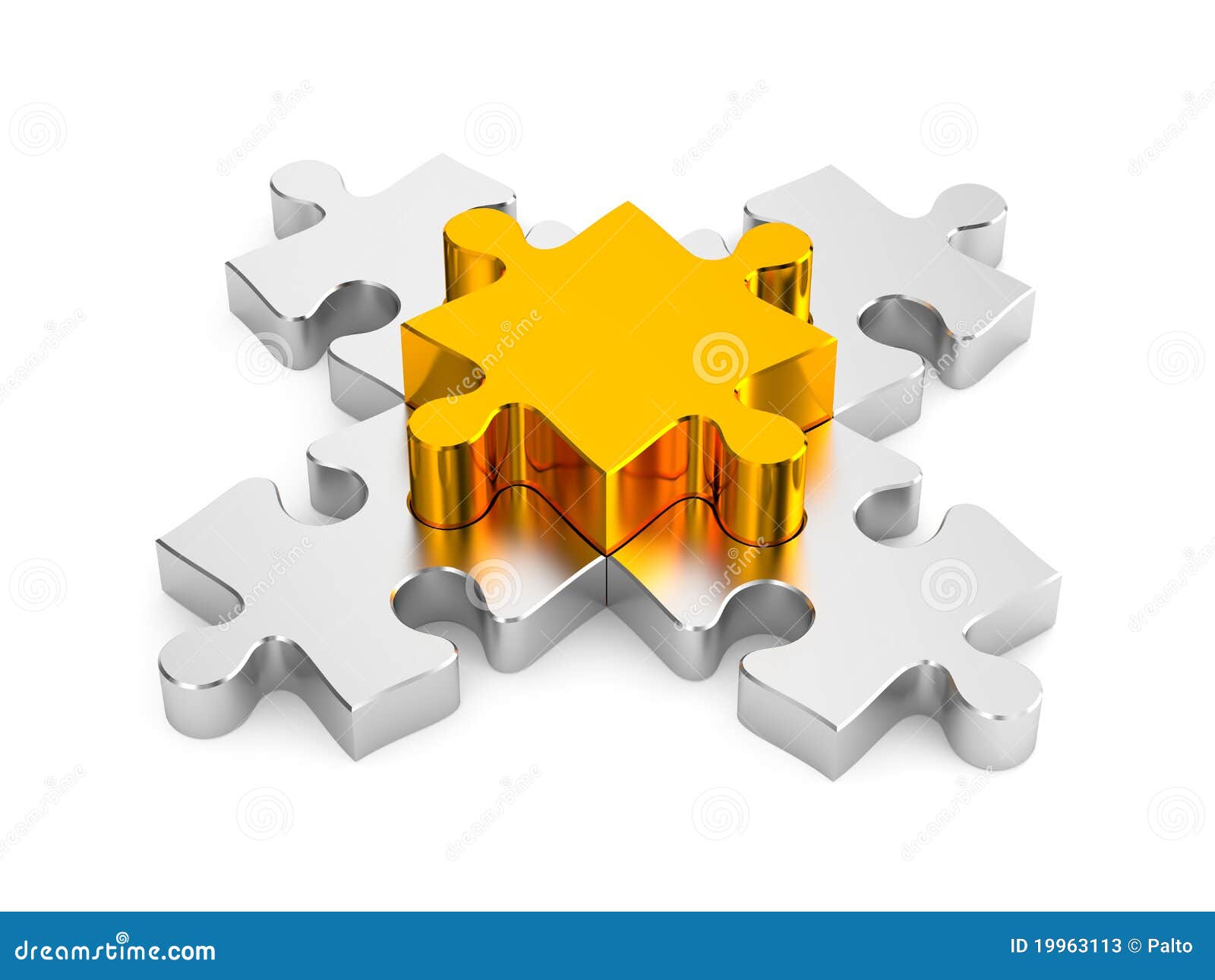Important Part. Puzzles Metaphor Stock Illustration - Illustration of ...