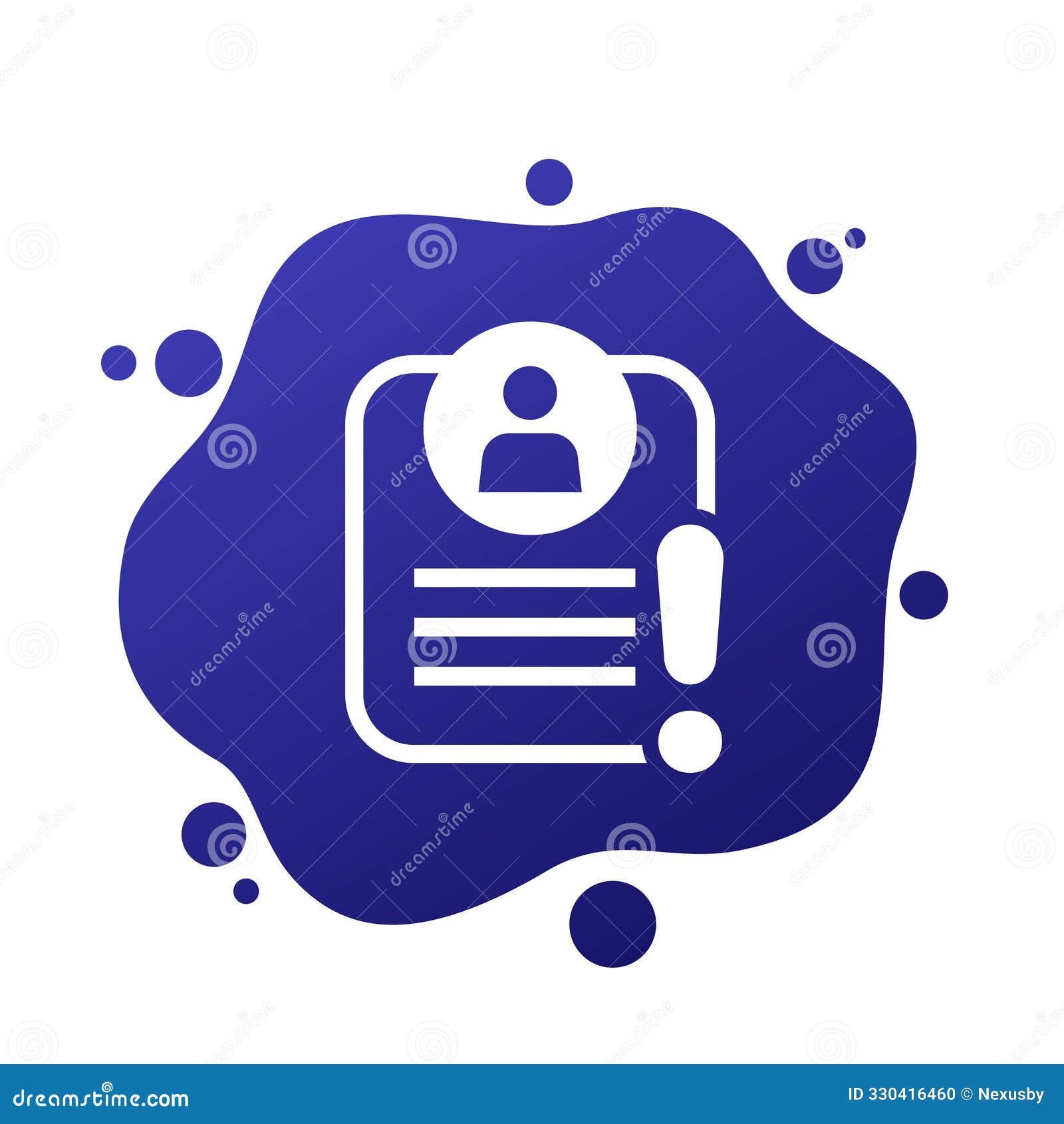Important Personal Data Icon for Web Stock Vector - Illustration of ...
