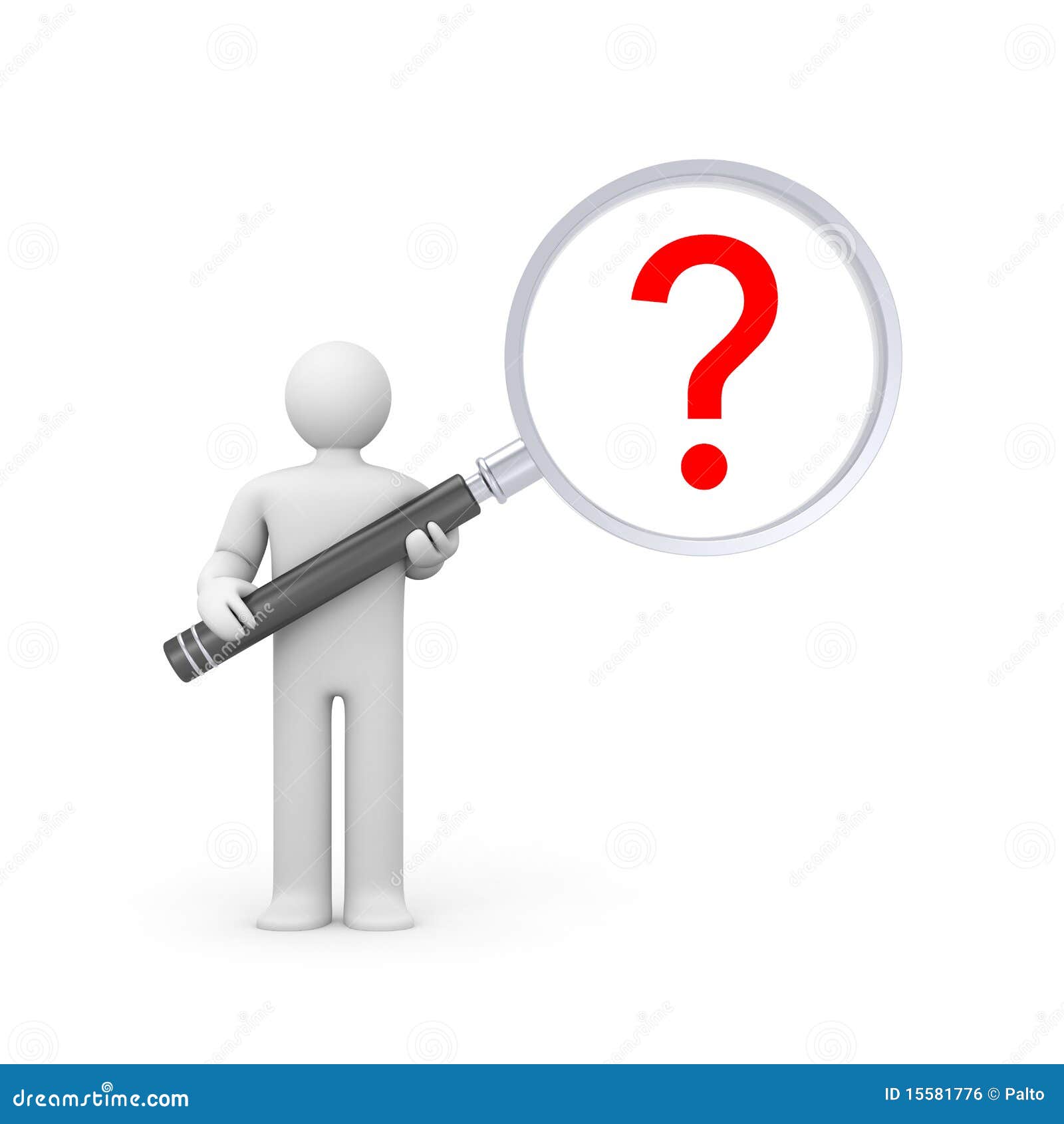 The important question stock illustration. Illustration of magnify ...