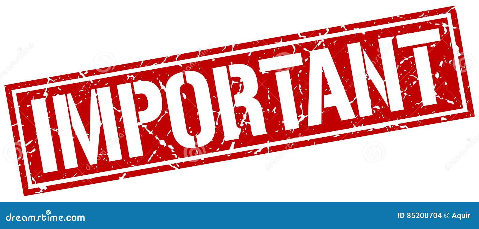 Important Square Grunge Stamp Stock Vector - Illustration of square ...