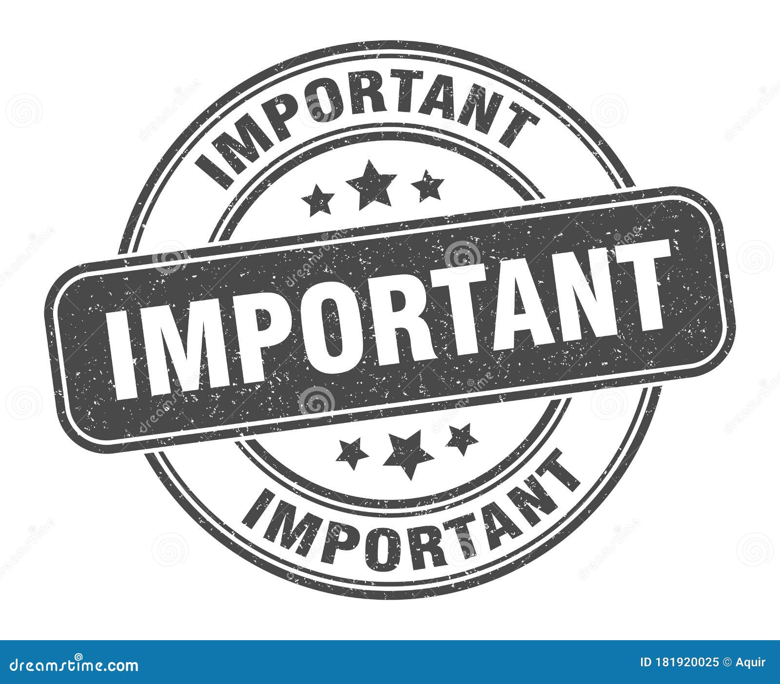 Important Stamp. Important Round Grunge Sign Stock Vector ...