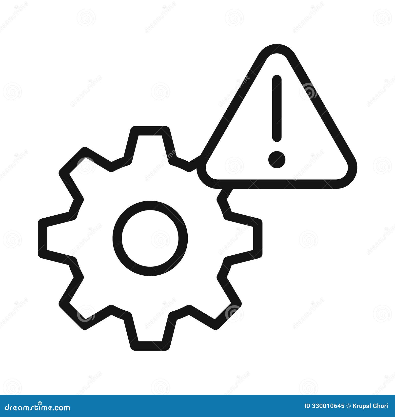 Important Technical Warning Icon for System Alerts and it Notices Stock ...