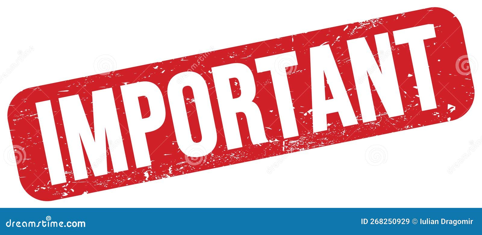 IMPORTANT Text on Red Grungy Stamp Sign Stock Illustration ...