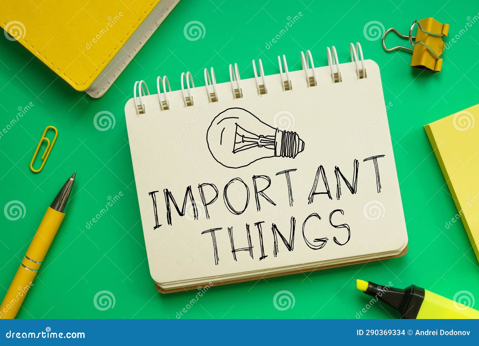 Important Things are Shown Using the Text Stock Photo - Image of ...