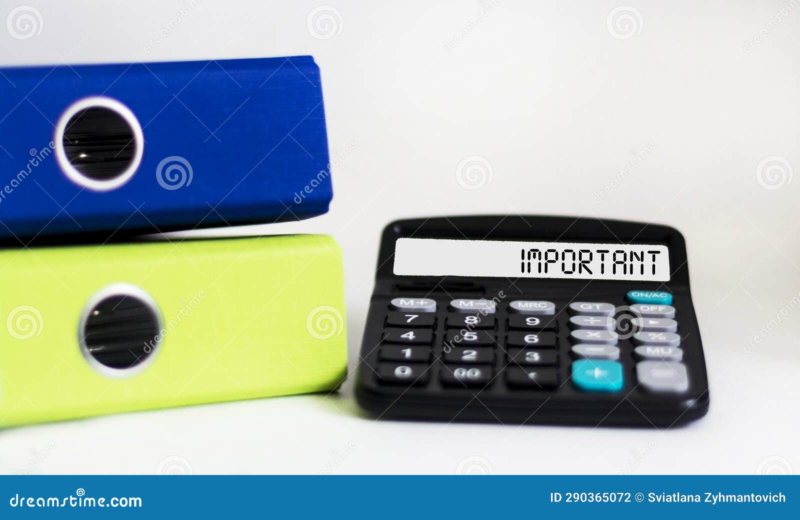 Important Word on the Calculator. Important Concept Stock Photo - Image ...