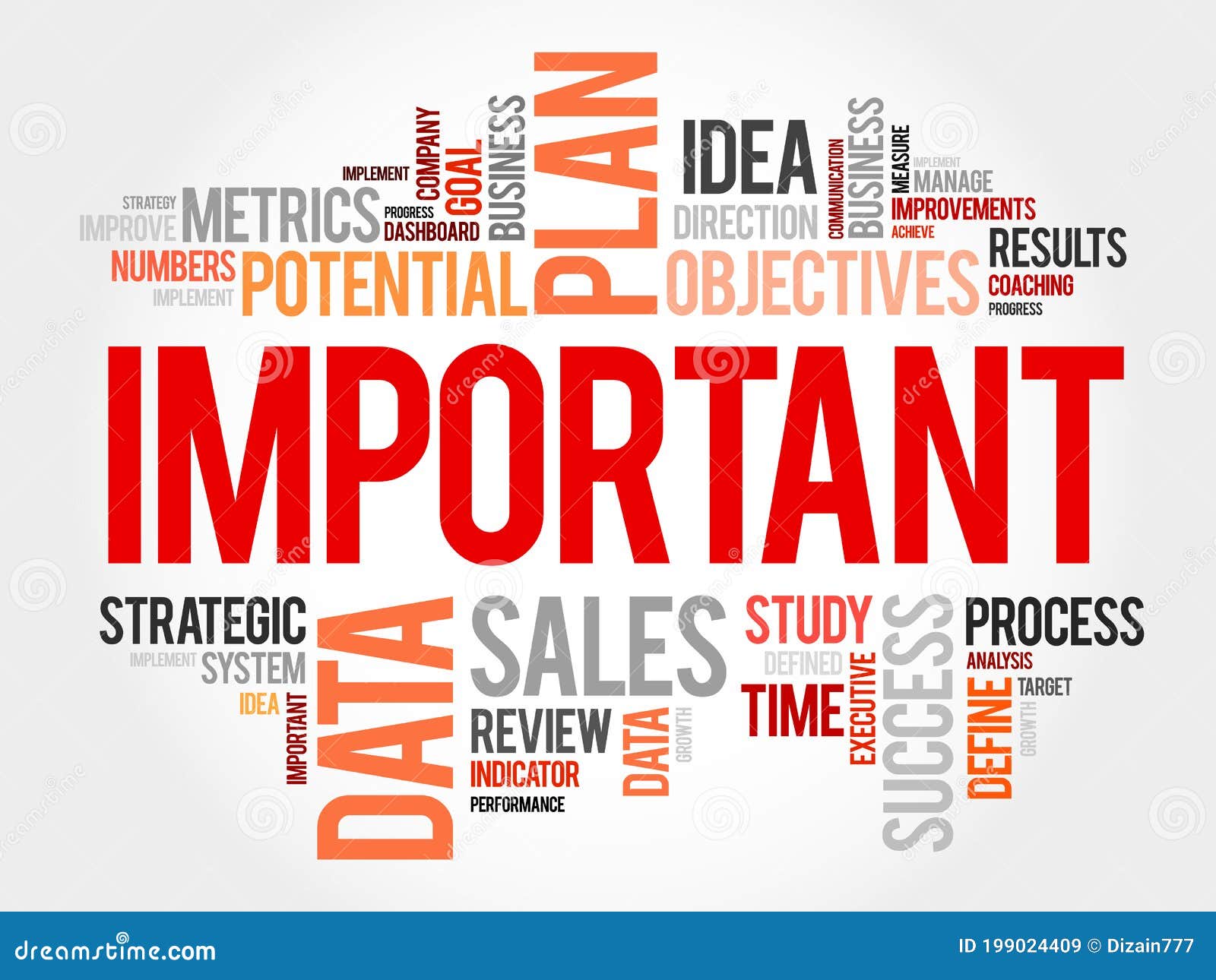 Important word cloud stock image. Image of memo, potential - 199024409