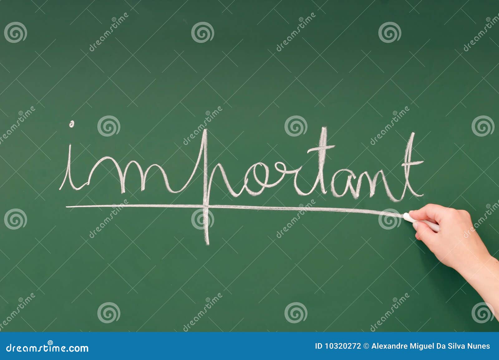 Important Written on a Blackboard Stock Photo - Image of blackboard ...