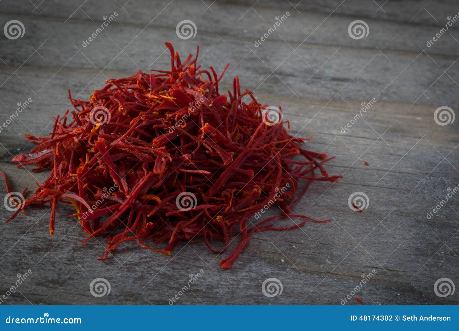 Imported Persian Saffron on a Wooden Table Stock Photo - Image of table ...