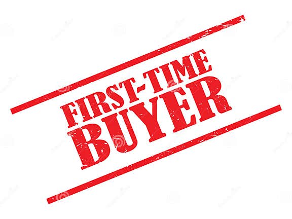 First time buyer stamp stock illustration. Illustration of ladder ...