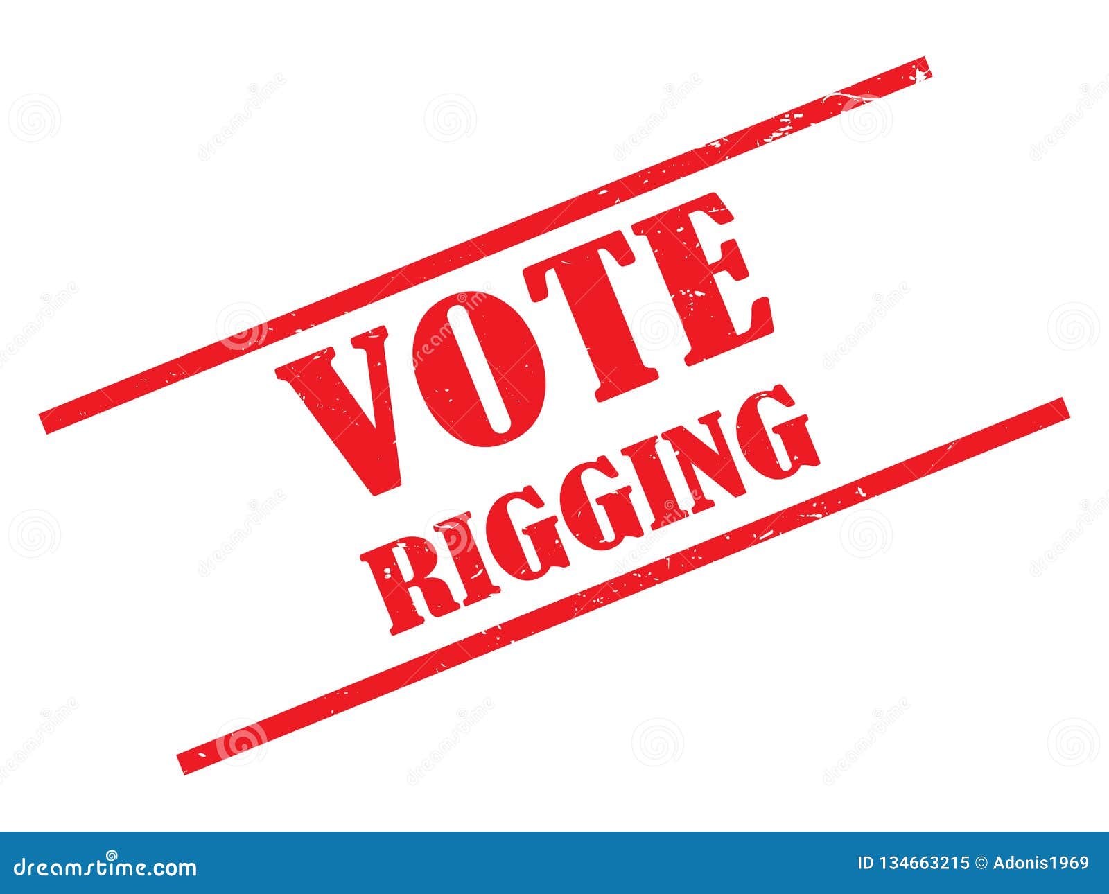 Vote rigging stamp stock illustration. Illustration of quality - 134663215
