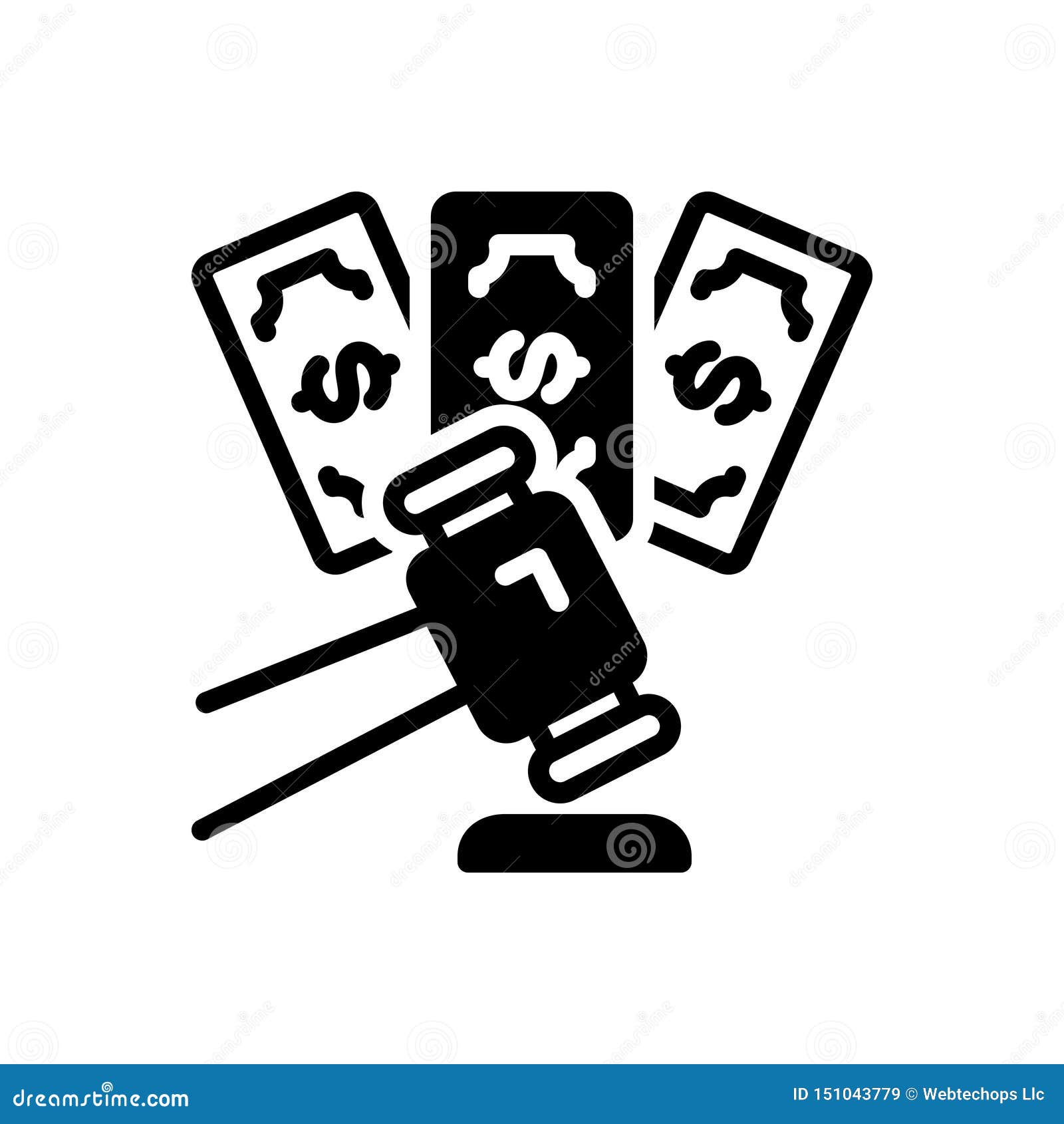 Black Solid Icon for Impose, Inflict and Foist Stock Vector ...