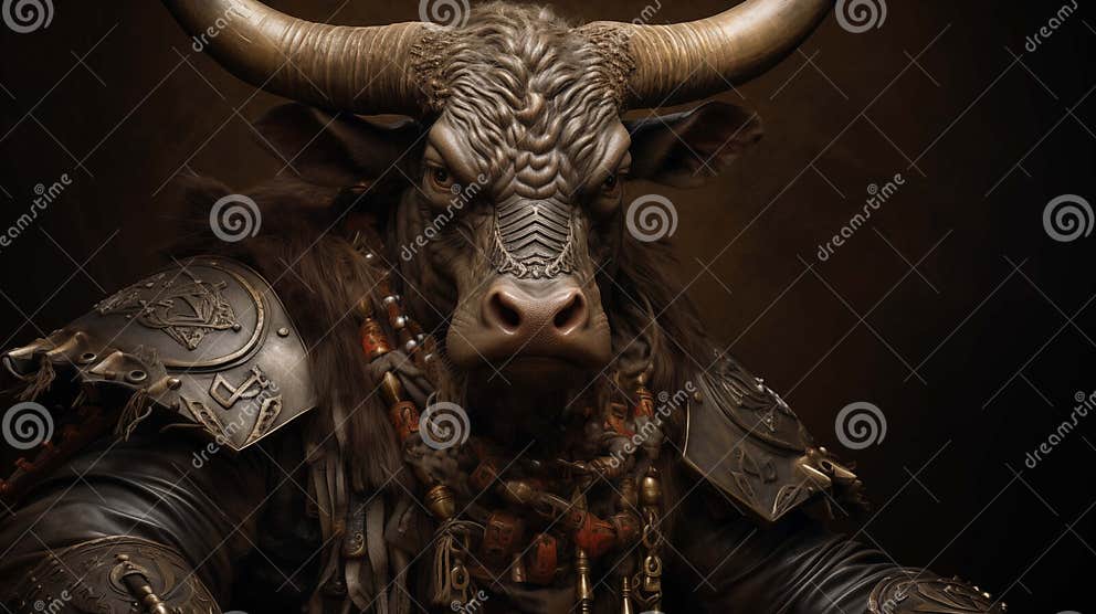 Imposing Bull Warrior in Detailed Armor Ai Generated Character ... Imposing Bull Warrior in Detailed Armor Ai Generated Character ...