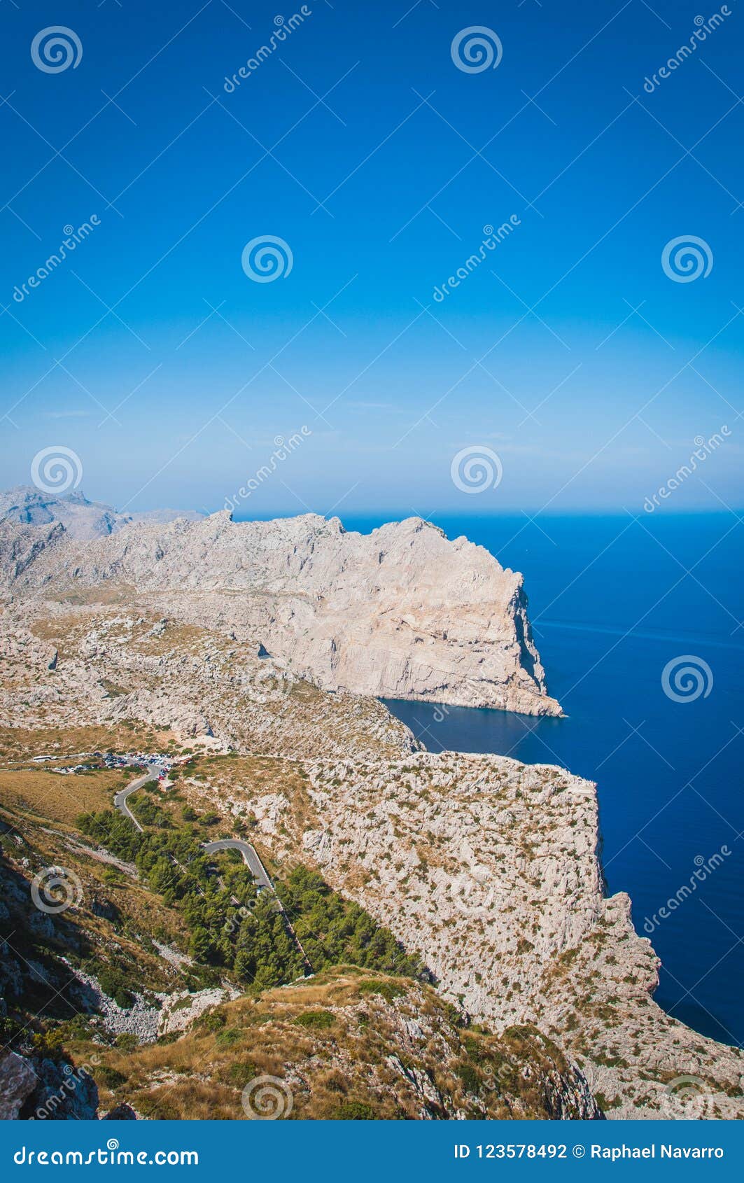 The Imposing Cliffs of Formentor Cap Stock Photo - Image of balearic ...
