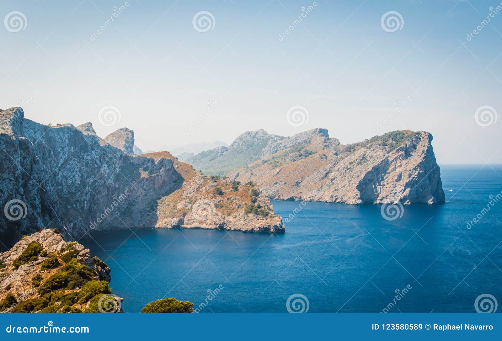 The Imposing Cliffs Of Formentor Cap Royalty-Free Stock Photography ...