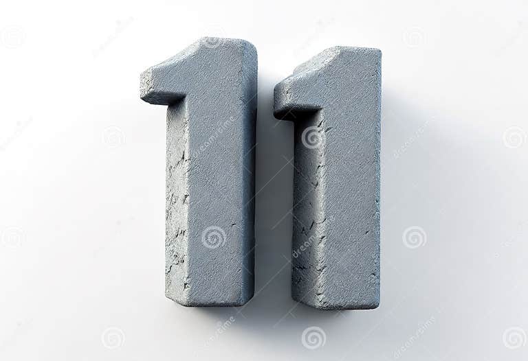 Imposing Concrete Numbers Create a Striking Display of the Number ...