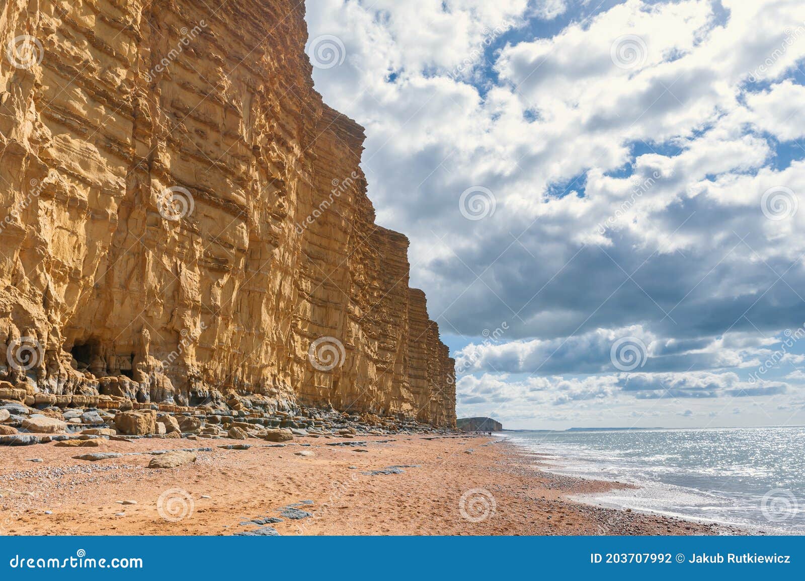 The Imposing and Eroded Sandstone Cliffs Exposing Millions of Years of ...