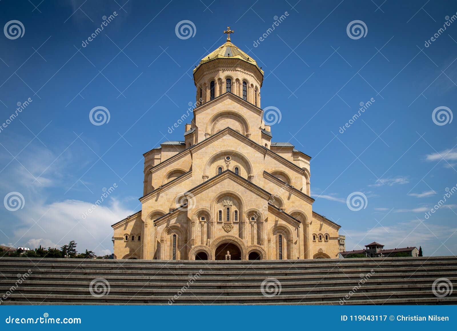 Holy Trinity Cathedral, Tbilisi, Georgia. Editorial Photography - Image ...