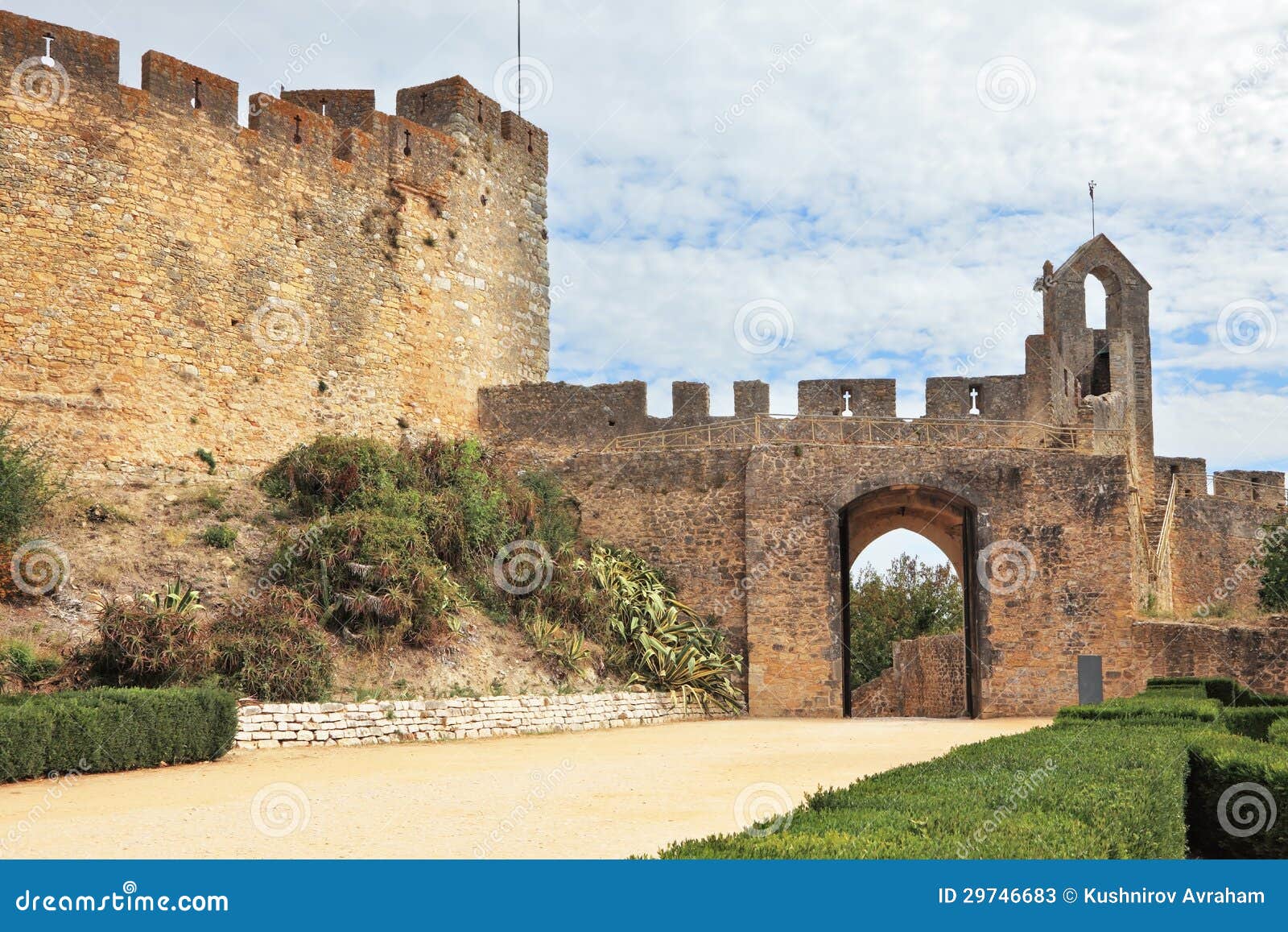The Protective Wall Around the Monastery Park Stock Image - Image of ...