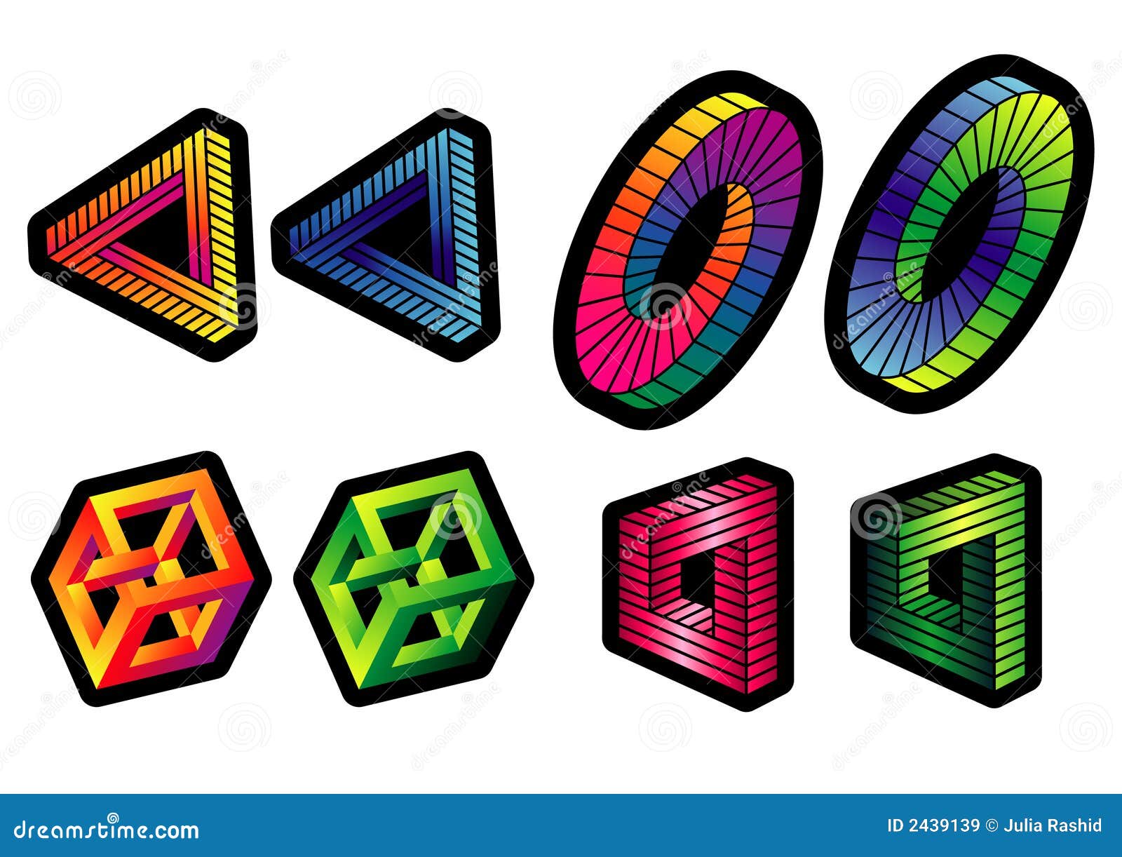 Impossible stock vector. Illustration of round, impossible - 2439139