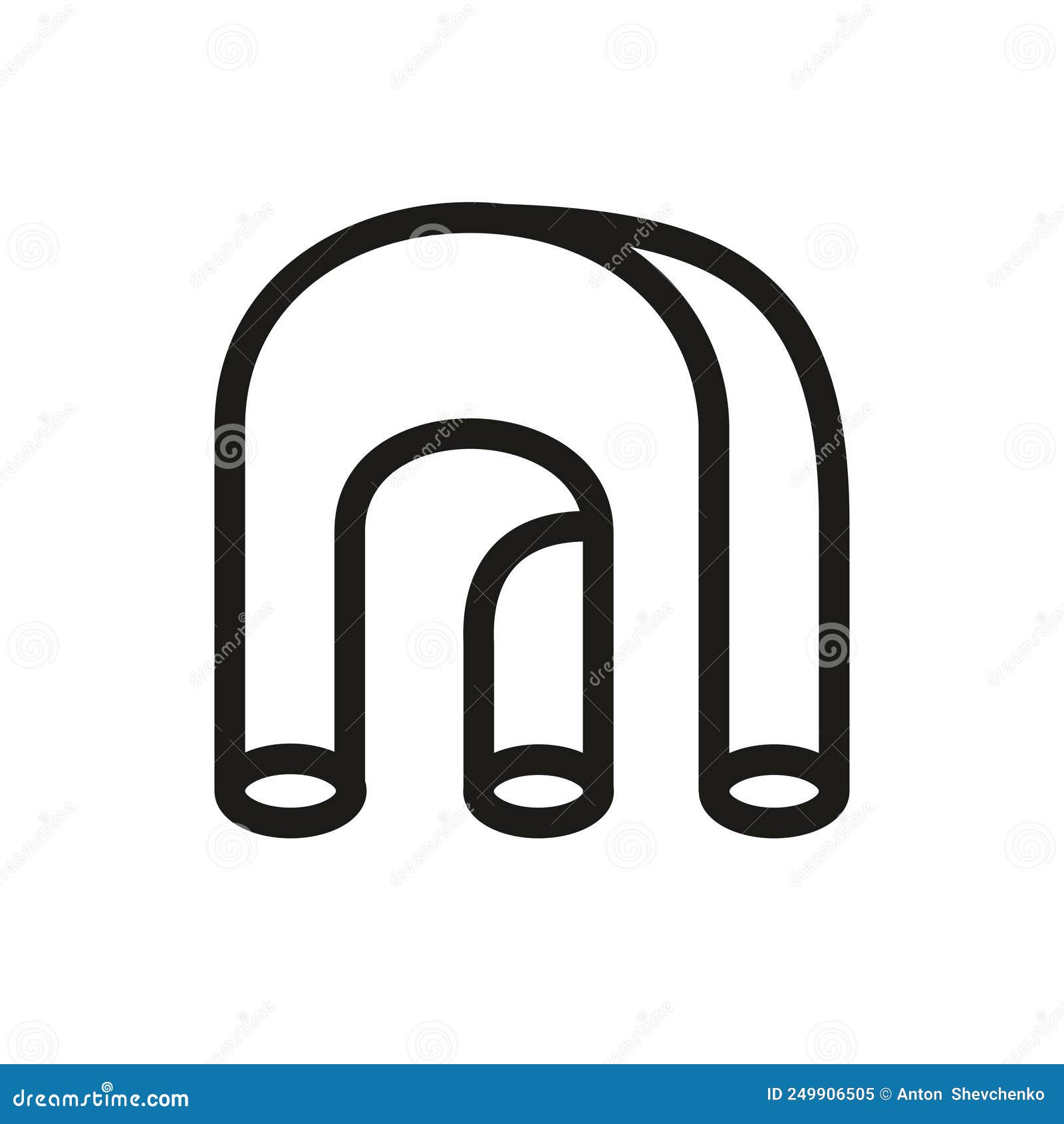 Impossible Arch Way Optical Illusion, Arch Logo Stock Vector ...