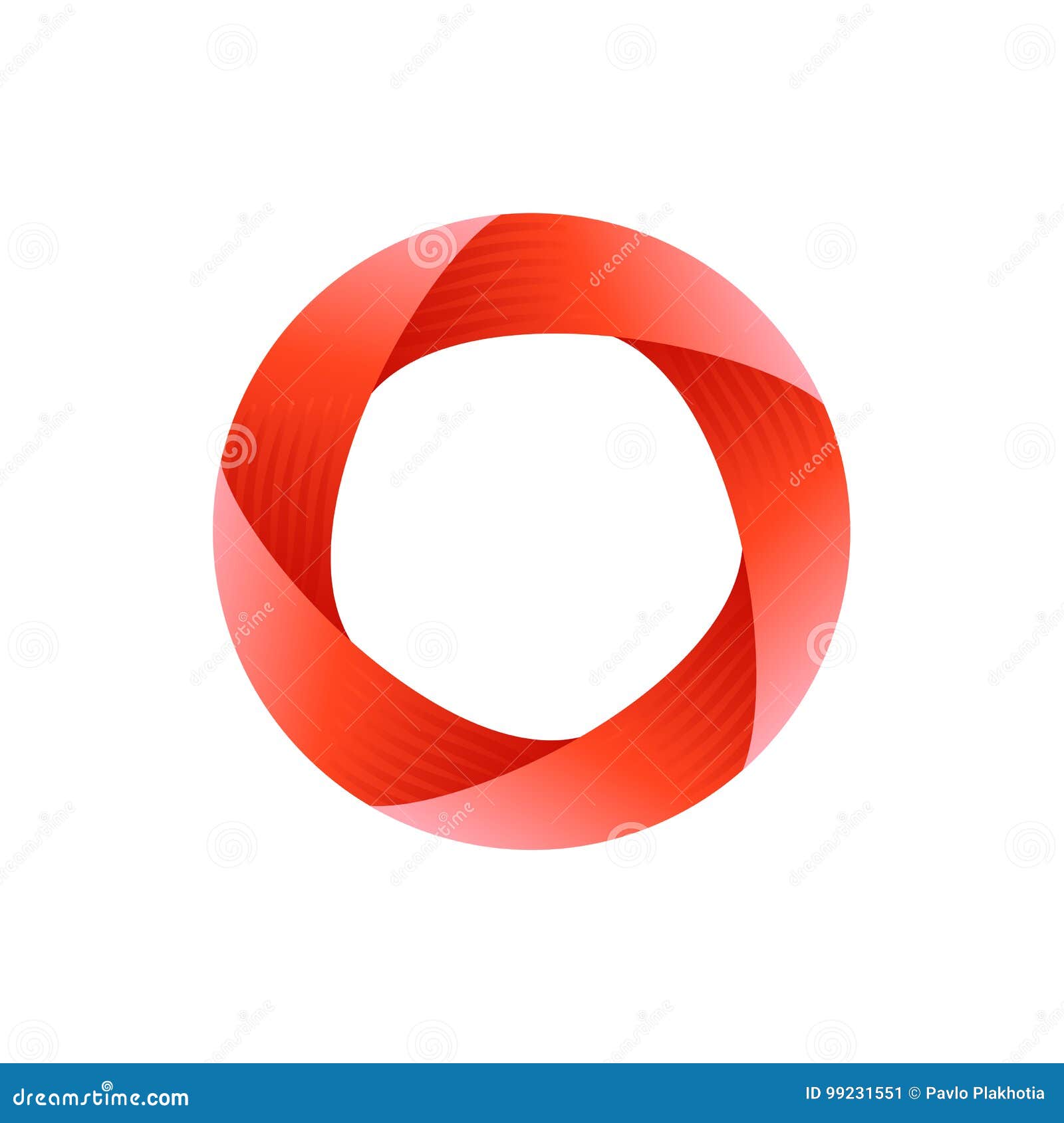 Impossible Circle Sign. Abstract Logo Design. Impossible Object. Symbol ...