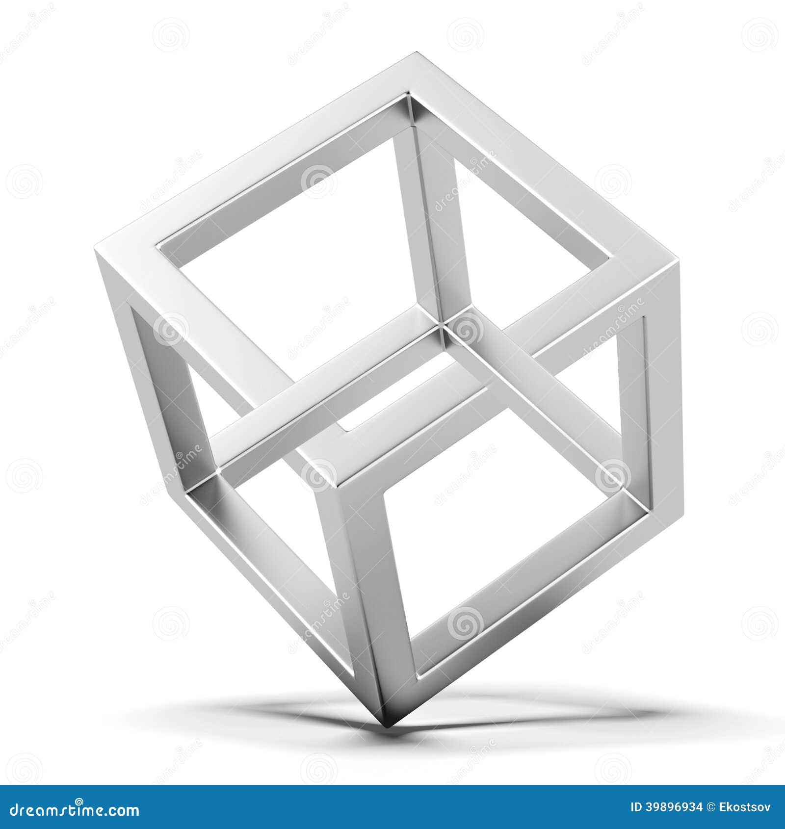Impossible Cube stock illustration. Illustration of science - 39896934