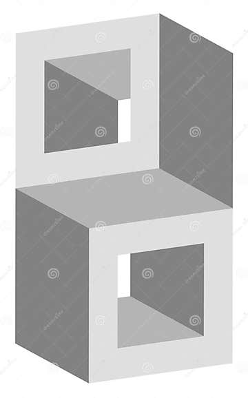 Impossible cubes stock illustration. Illustration of awesome - 10212220