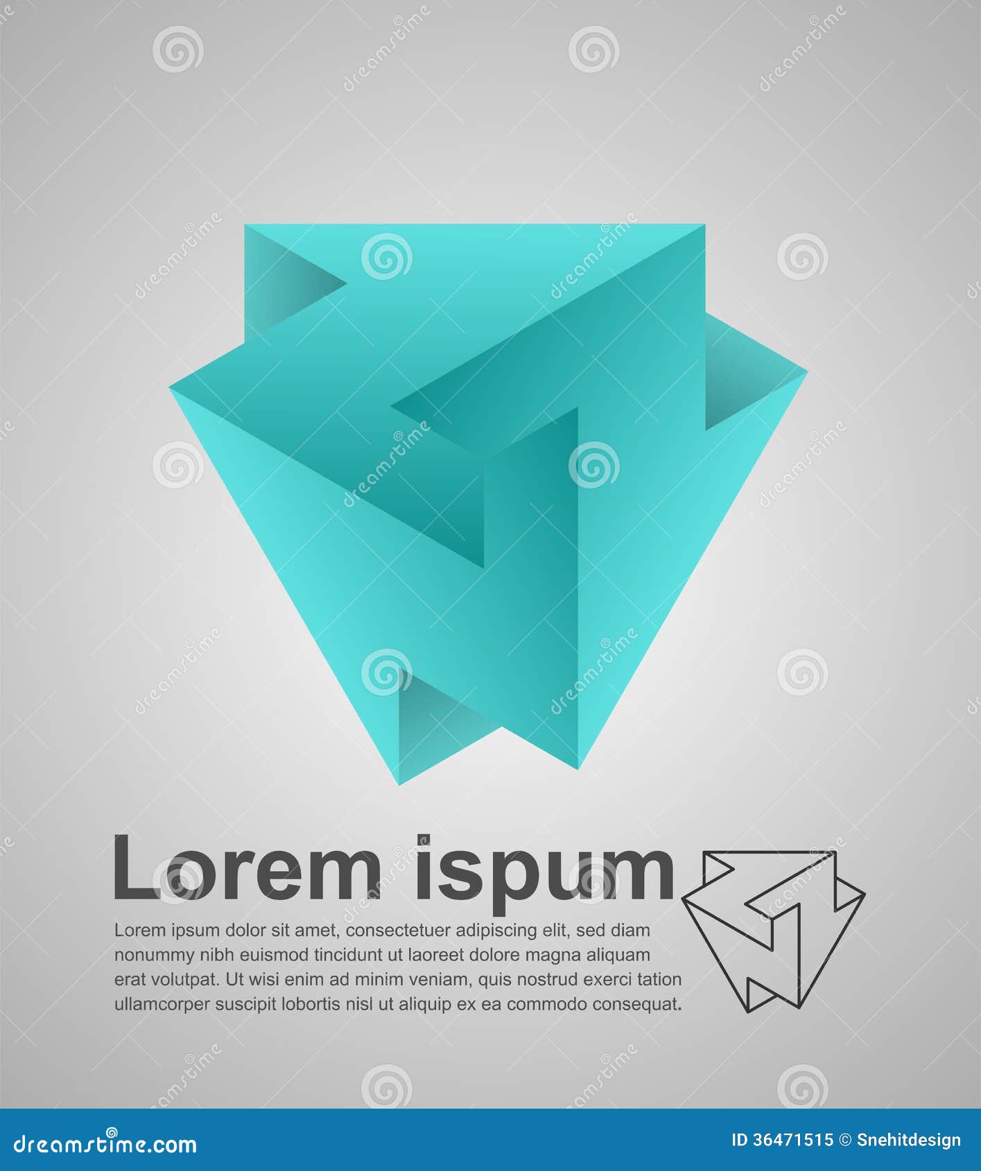 Impossible design element stock vector. Illustration of abstract - 36471515