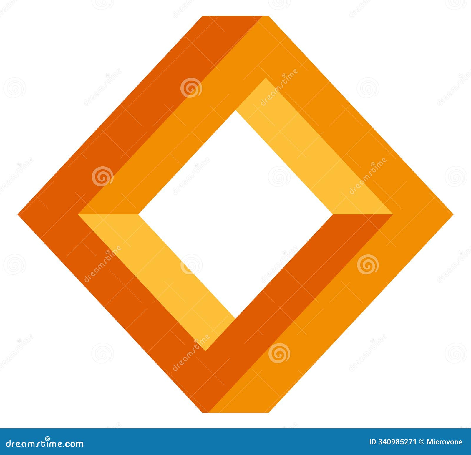 Impossible Geometric Figure. Math Paradox Color Logo Stock Illustration ...