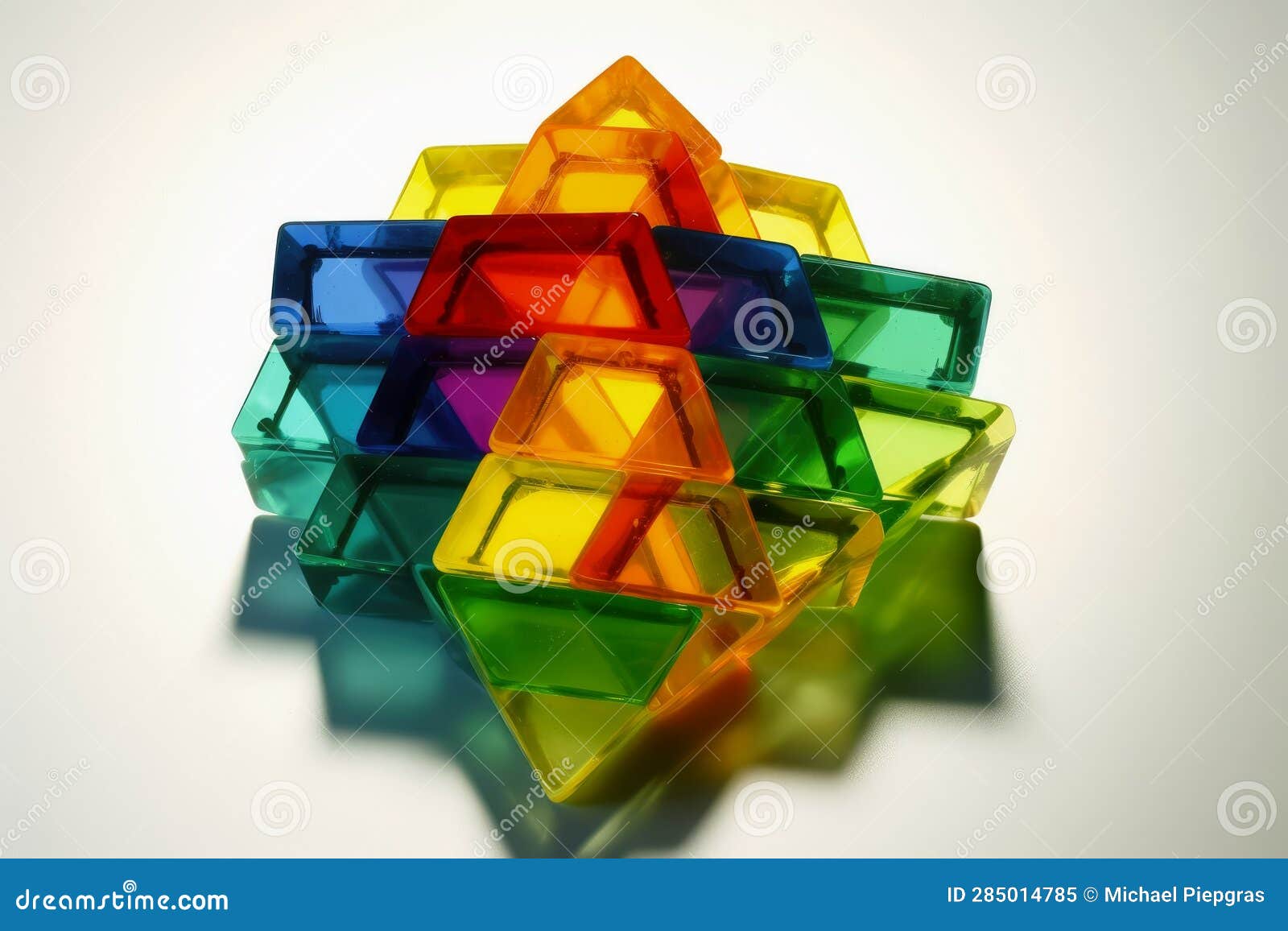 An Impossible Geometric Puzzle Made of Glass Created with Generative AI ...