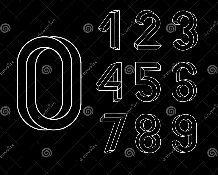 Impossible Geometry Letters. Impossible Shape Font. Low Poly 3d ...