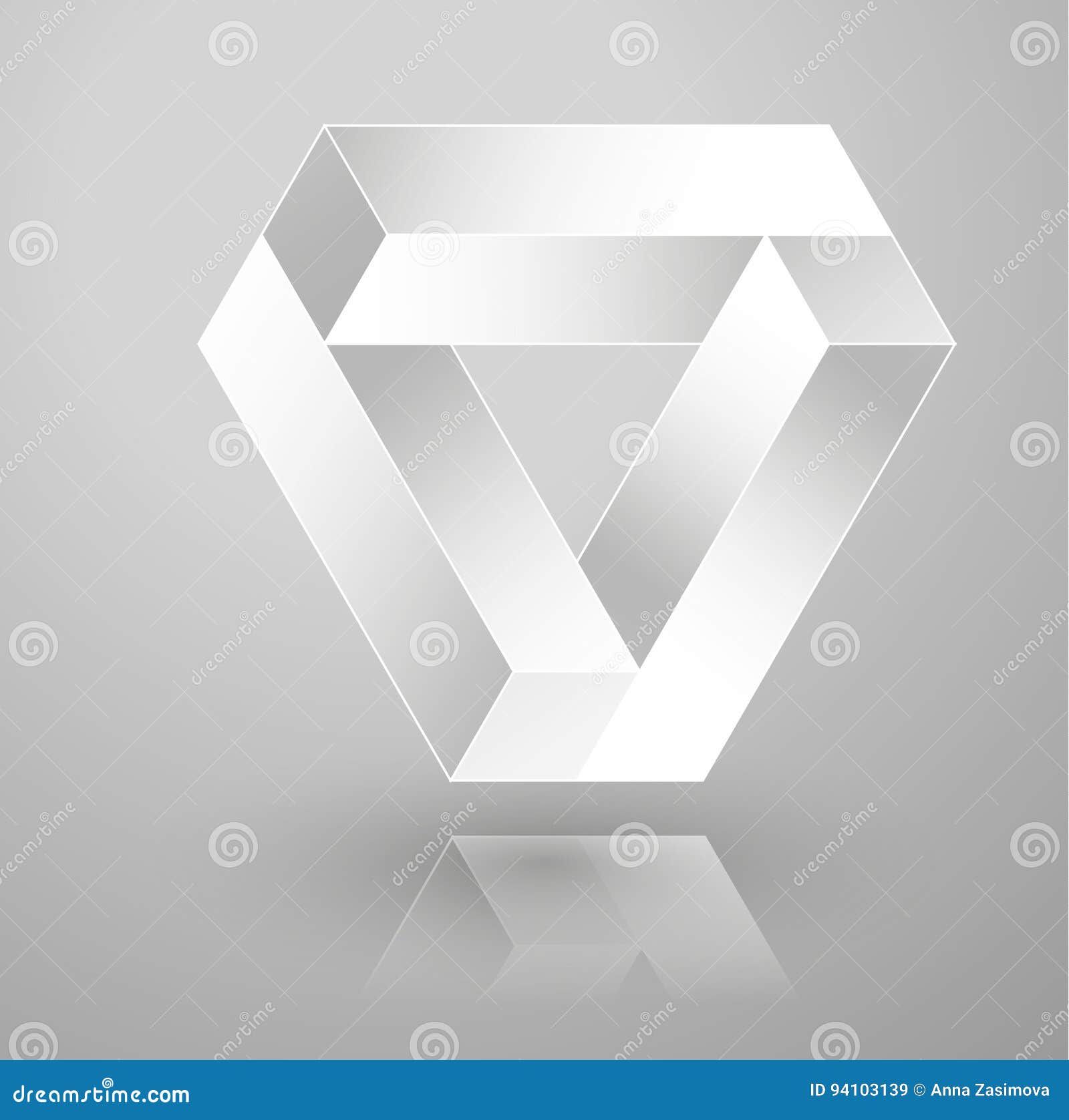 Impossible Geometry Letters. Impossible Shape Font. Cartoon Vector ...