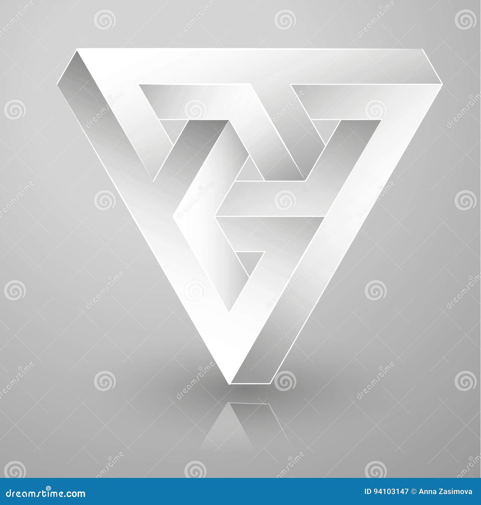 Impossible Geometry Letters. Impossible Shape Font. Cartoon Vector ...