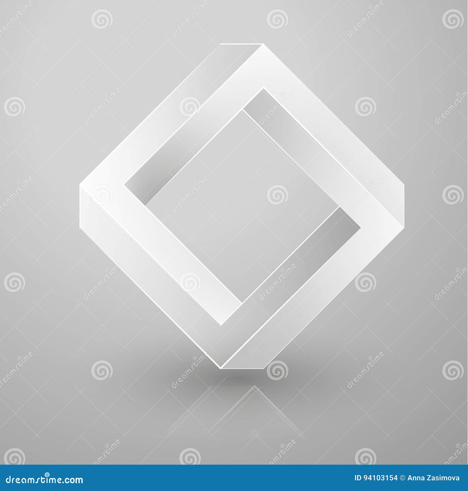 Impossible Geometry Letters. Impossible Shape Font. Cartoon Vector ...