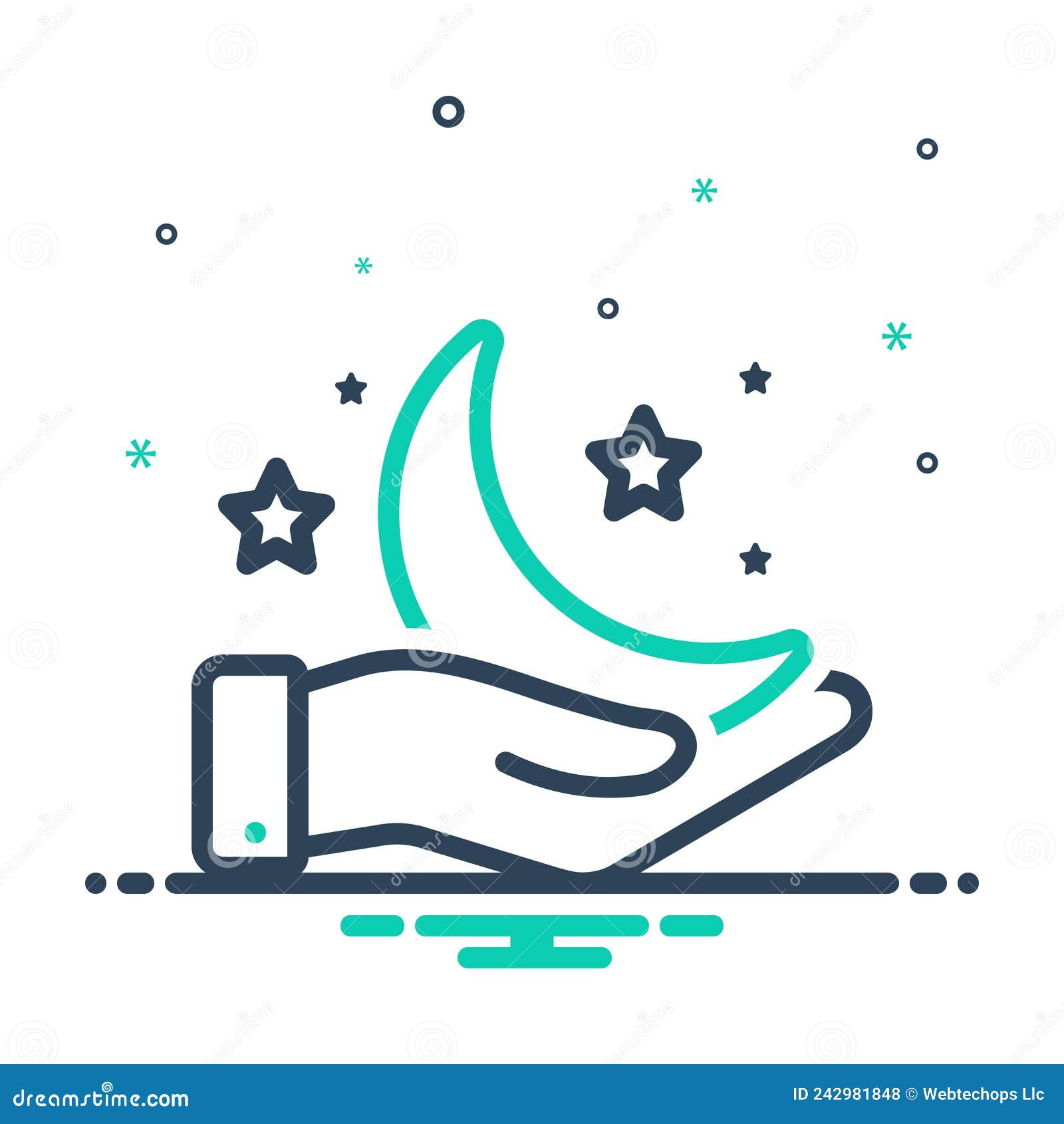 Mix Icon for Impossible, Crescent and Improbable Stock Vector ...