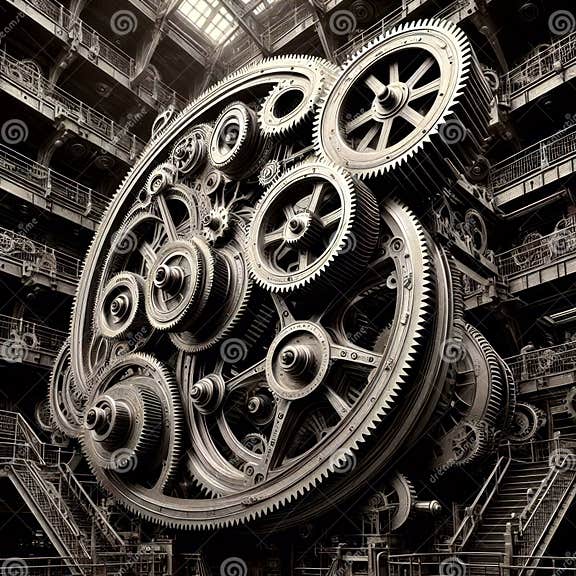 Impossible Machine Complexity Stock Illustration - Illustration of ...