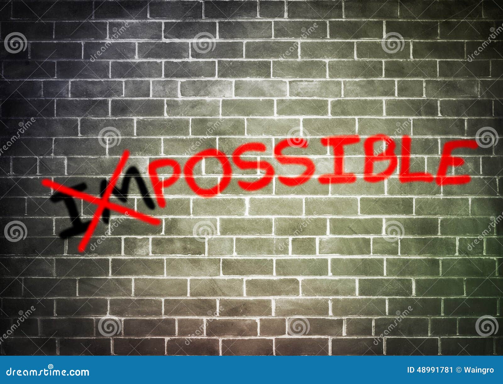 Impossible n'est rien illustration stock. Illustration du enjeu - 48991781