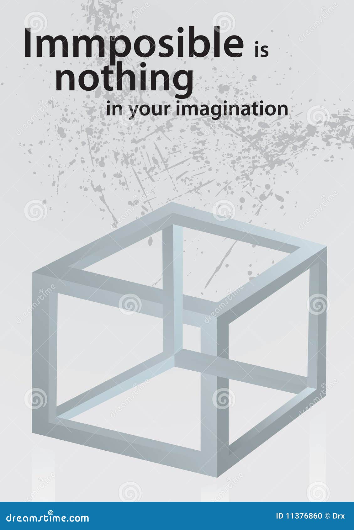 Impossible object stock illustration. Illustration of impossible - 11376860