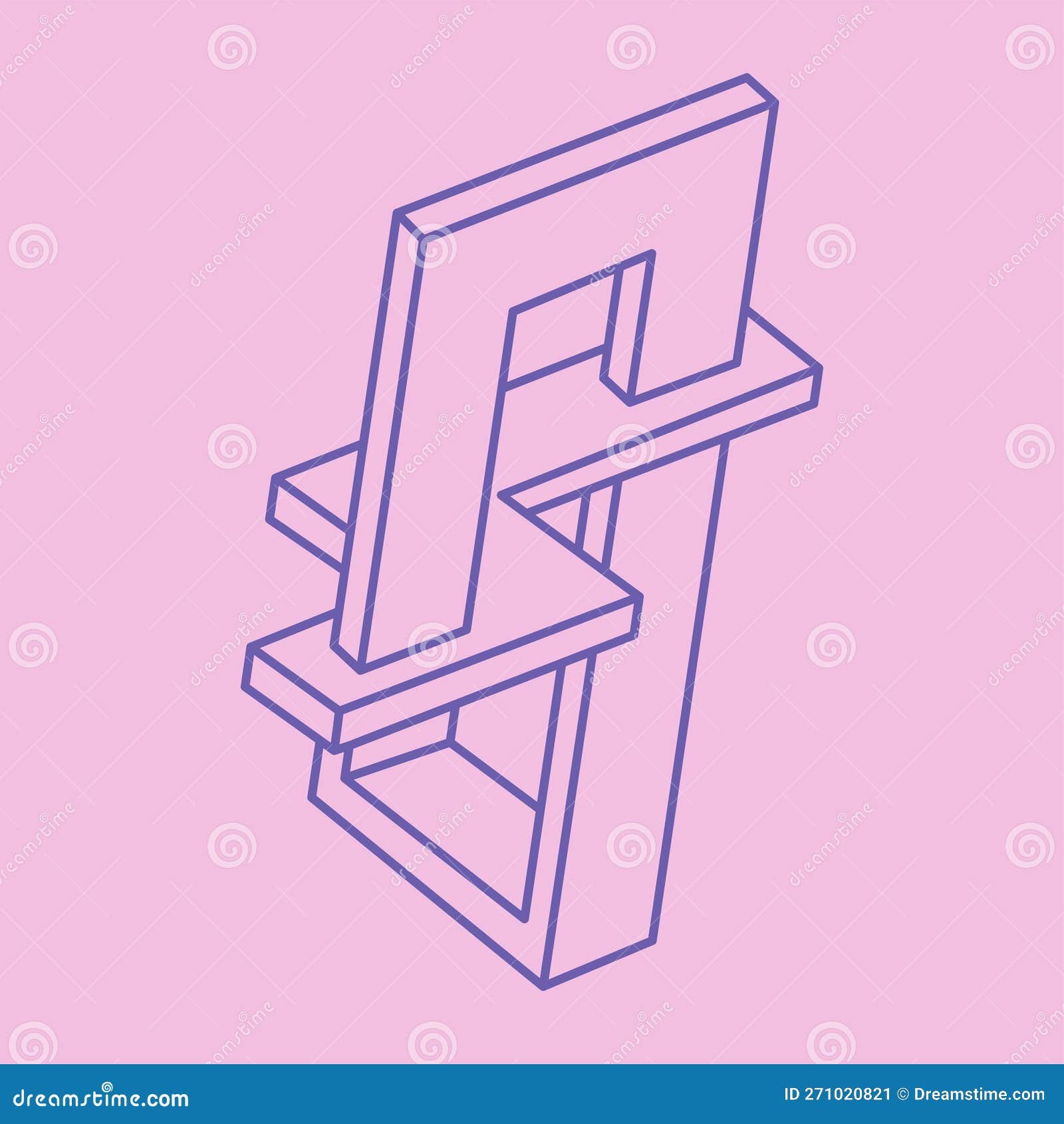 Impossible Optical Illusion Shapes. Logo. Optical Art Object ...