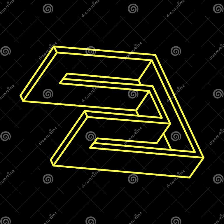 Impossible Optical Illusion Shape. Optical Art Object. Impossible ...