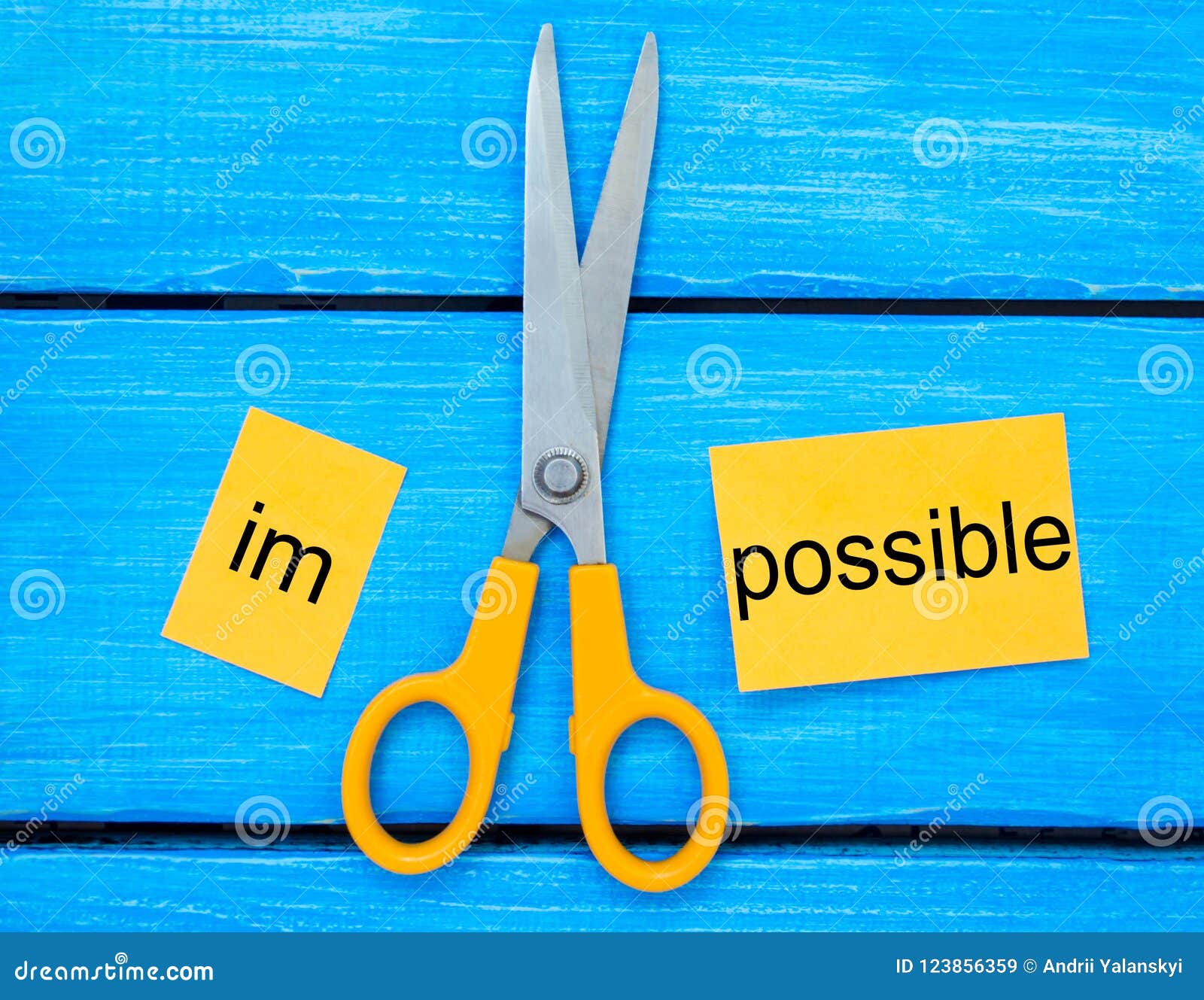 Impossible is Possible Concept. Card with the Text Impossible, Scissors ... Impossible is Possible Concept. Card with the Text Impossible, Scissors ...